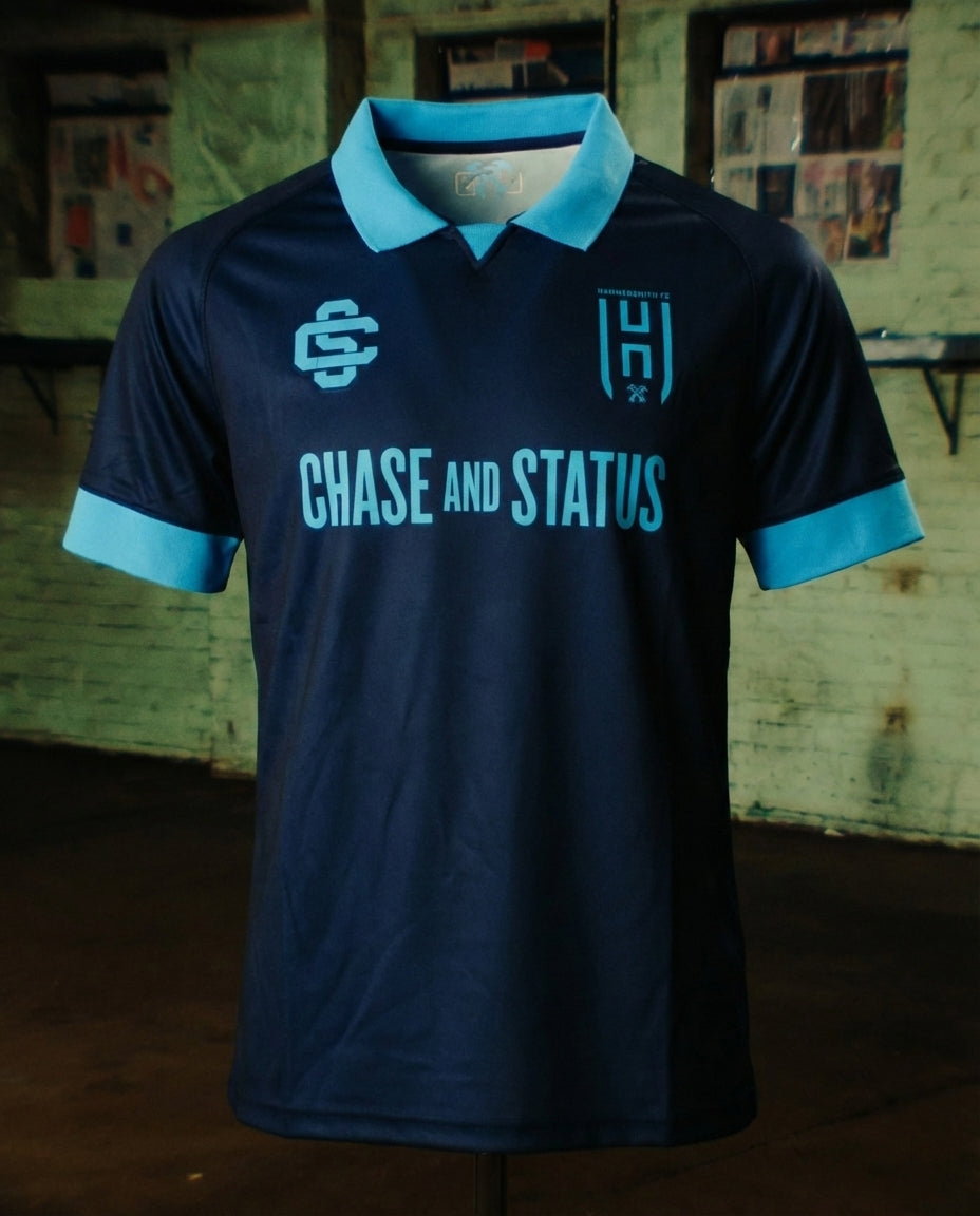 CHASE & STATUS X HAMMERSMITH FC FOOTBALL JERSEY NAVY/BLUE – Chase & Status